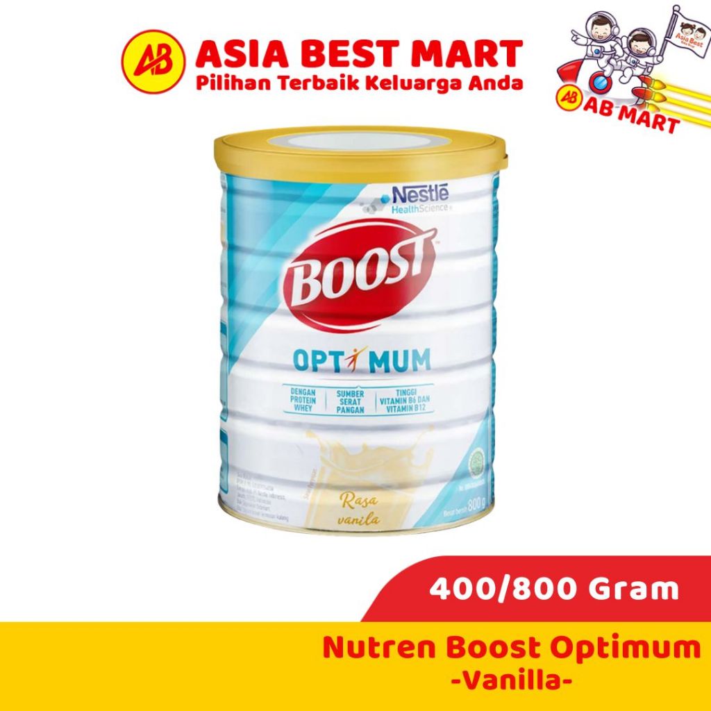 Nutren Boost Optimum 800 Gr 400gr Complete Nutrition Nutrition Adult Milk Lactose Free Whey ...