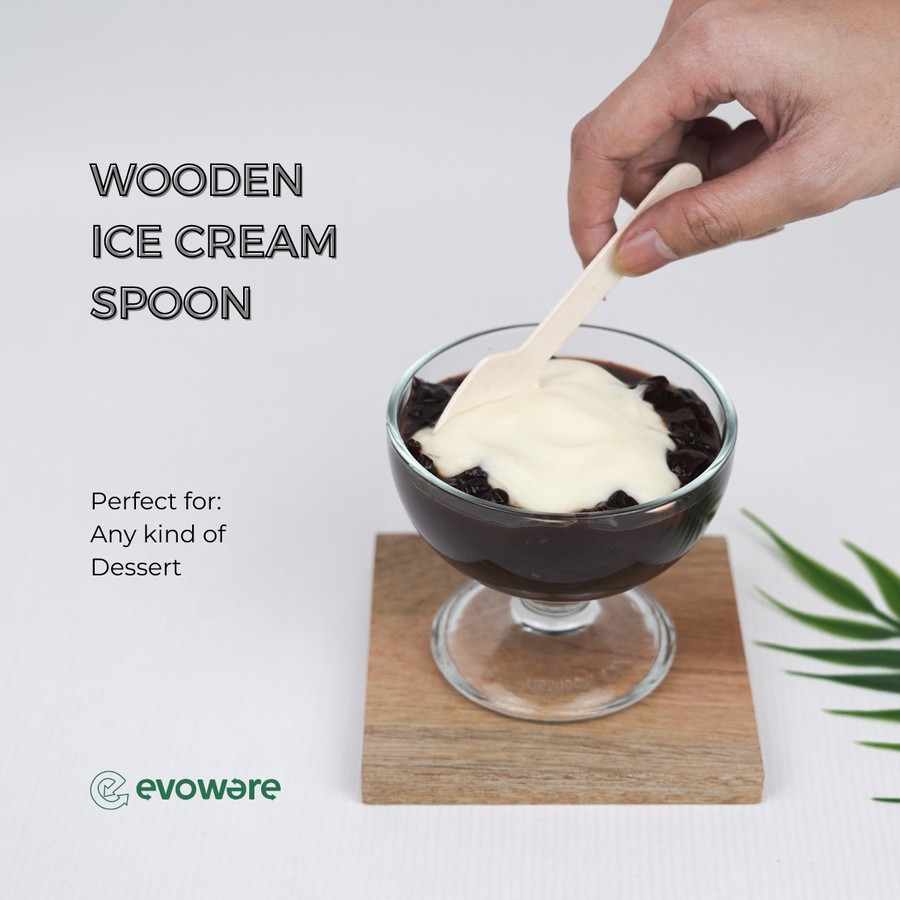 KAYU Wooden Ice Cream Spoon (Wooden Ice Cream Spoon) | Shopee Malaysia