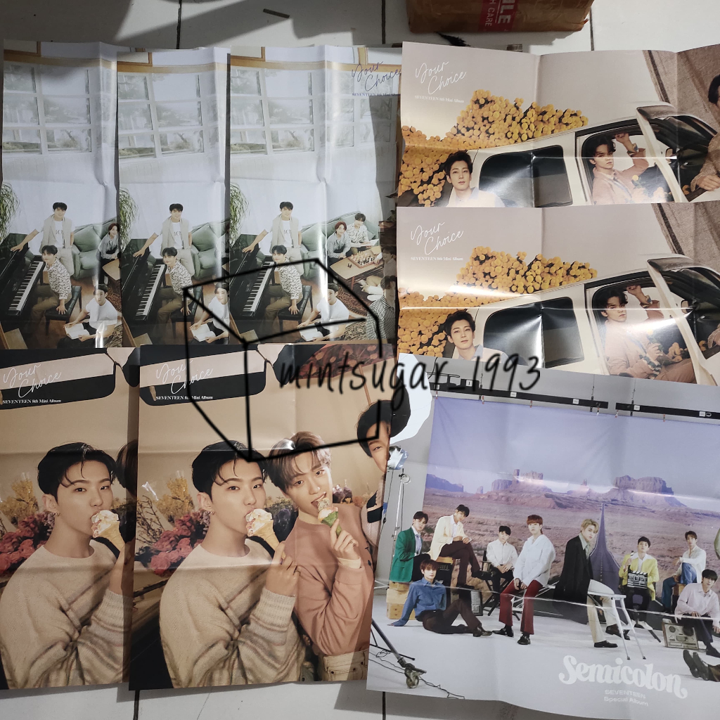 [INCLUDE Packing] FOLDED POSTER SEVENTEEN YOUR CHOICE & SEMICOLON (YC ...