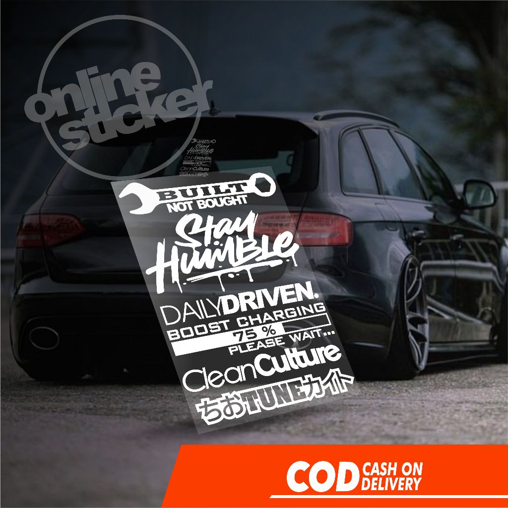 Small Size Car Back sponsor Sticker | Racing | Style | Shopee Malaysia