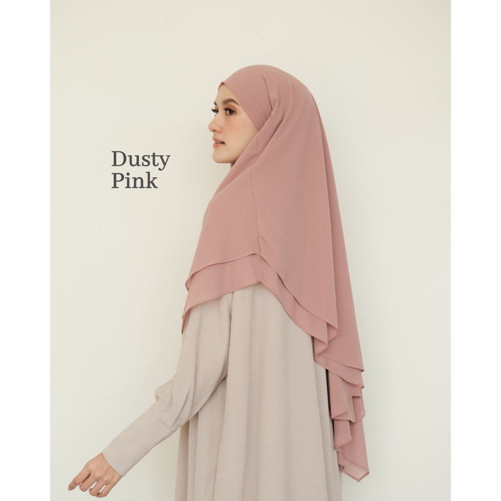 Instant Hijab Hijab Syari Khimar Ceruti Babydoll Premium French Khimar ...