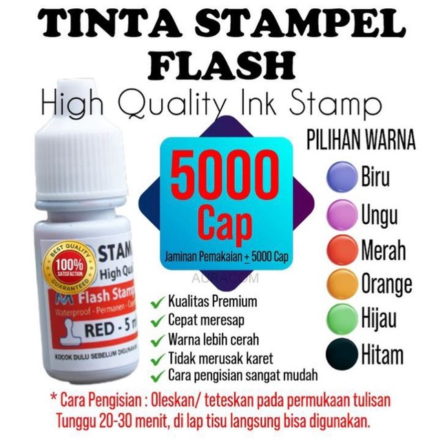 Flash STAMP INK (+5000 Cap) | Shopee Malaysia
