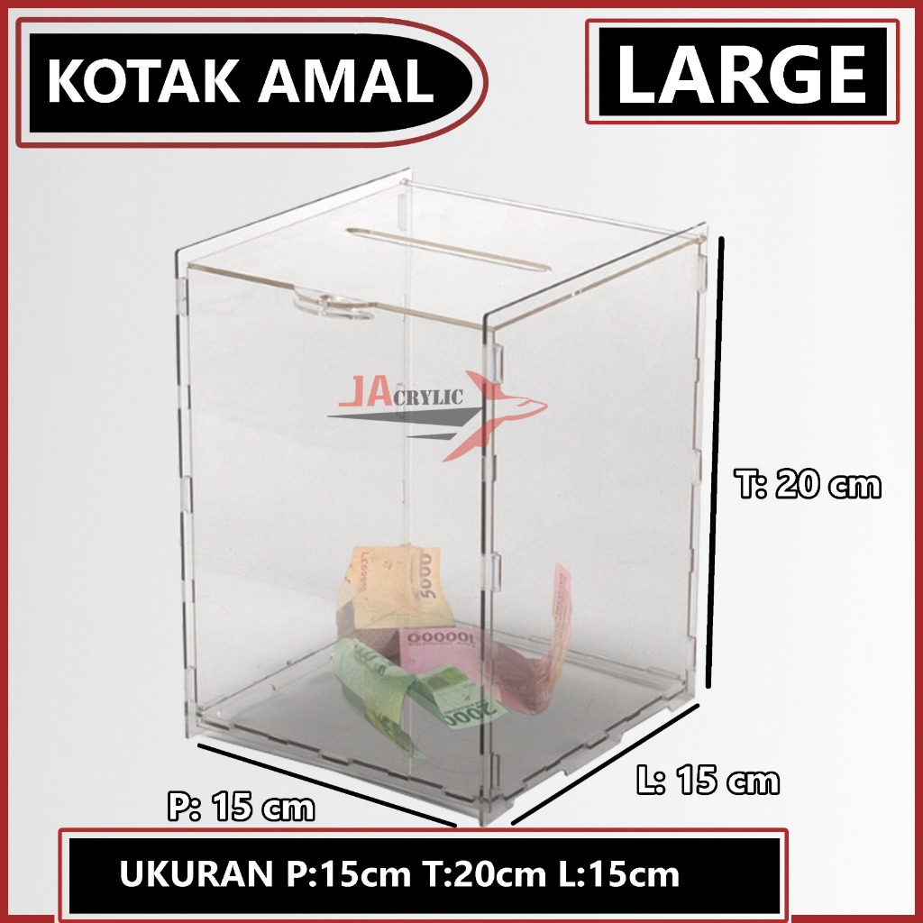 Charity box / Suggestion box / Acrylic tip box | Shopee Malaysia