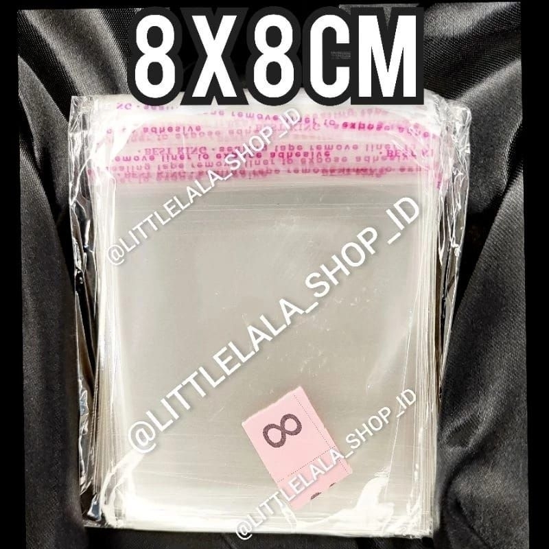 Opp Plastic Glue 8x8cm/plastic Glass Glue For Bakery, Invitation, Roti ...