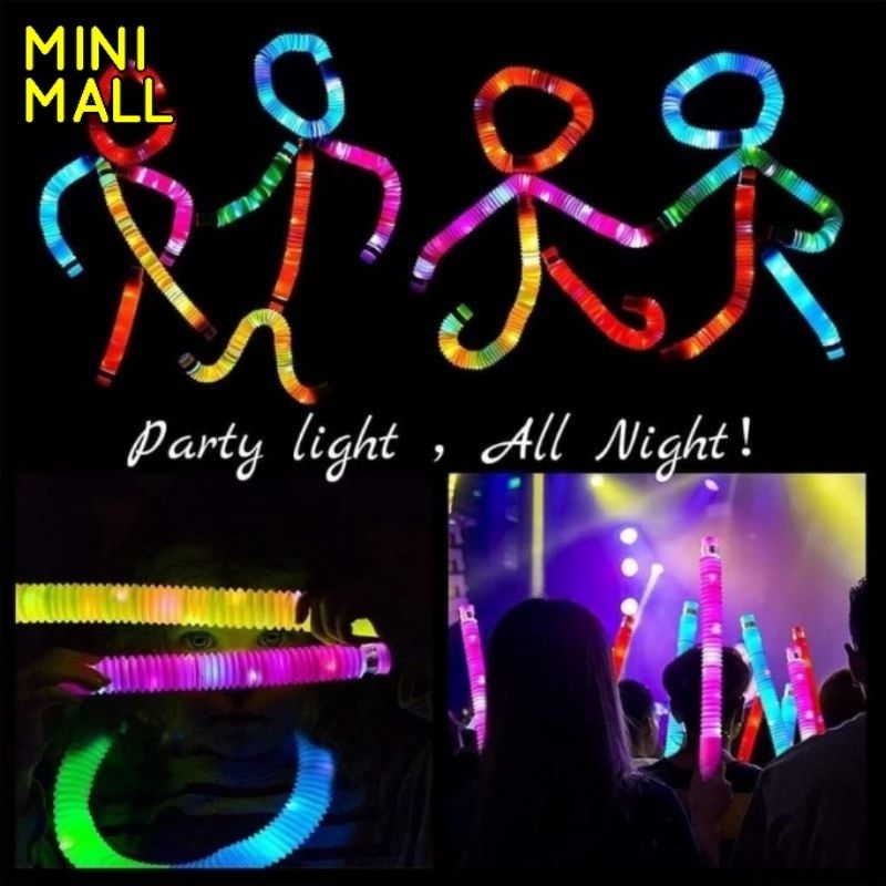 Viral cev light up Pop Tubes Pop Pipes Toys light stick Pipe viral B1 ...