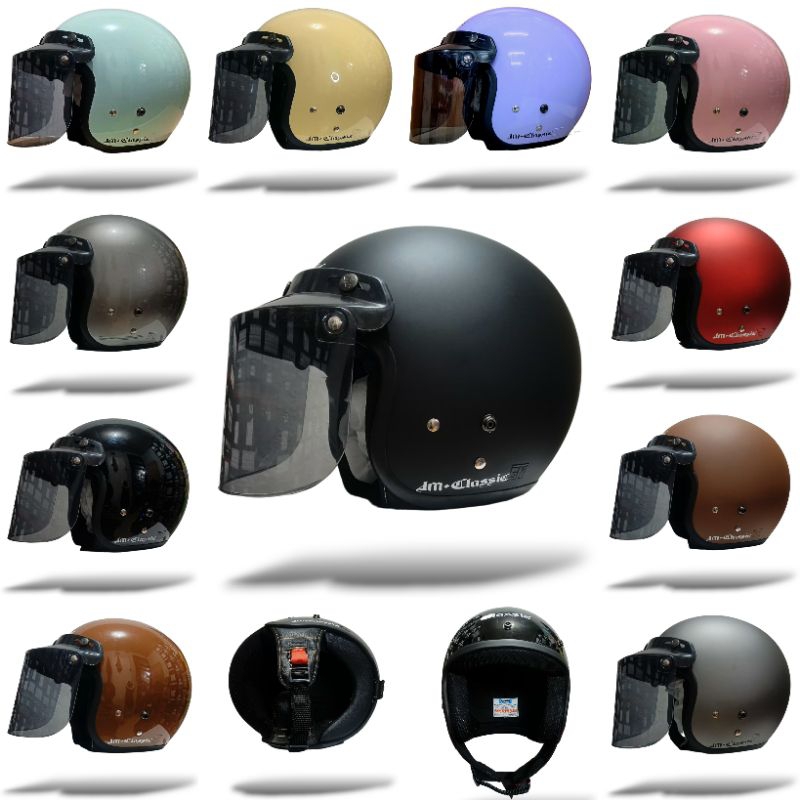 Original JM CLASSIC FULL NECK HELMET / ADULT HELMET | Shopee Malaysia