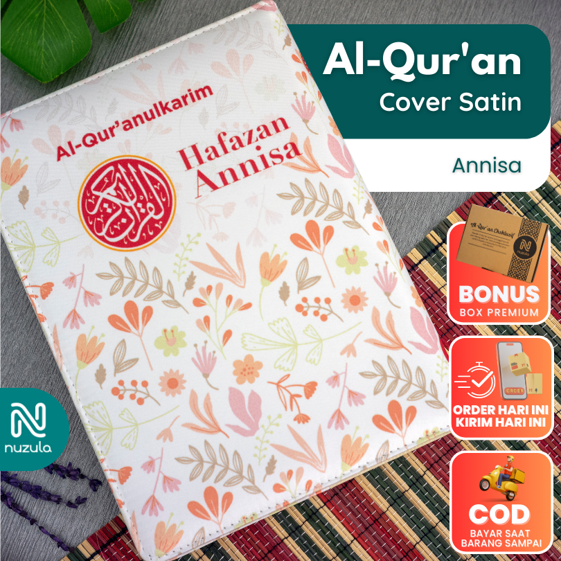 Al Quran Muslim Women Annisa Satin Cloth Cover - Alquran 30 Juz ...