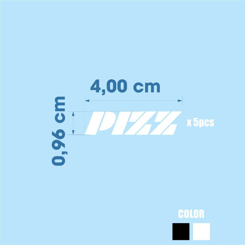 Cutting sticker pack crank bicycle pizz logo vinyl | Shopee Malaysia