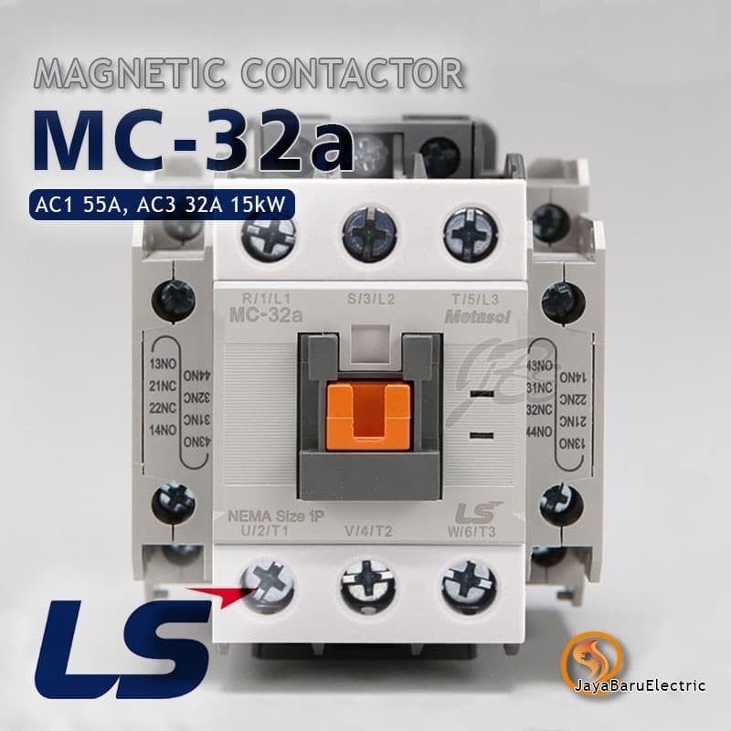 Contactor / Contactor LS MC-32a MC32a 110V 220V 380V AC Coil | Shopee ...