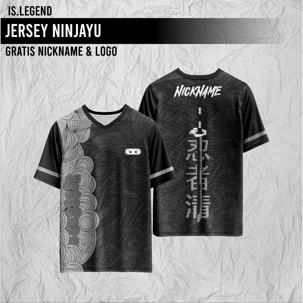Ninjayu FF Premium 2024 Jersey Shirt Free Install Name Free Custom ...