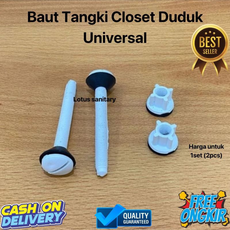 Universal sitting toilet tank bolt / toilet nut bracket / plastic ...