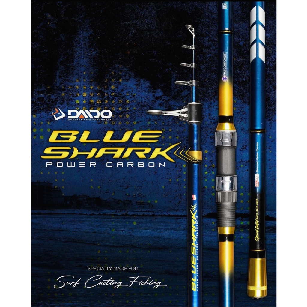 Daido BLUE SHARK telescopic sand rod 360 to 450 (fuji ring) | Shopee ...