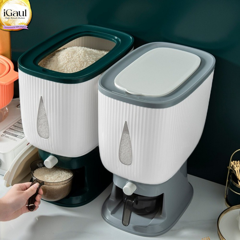 Automatic Rice Storage Rice Box 10kg Rice Box With Dryer Container ...