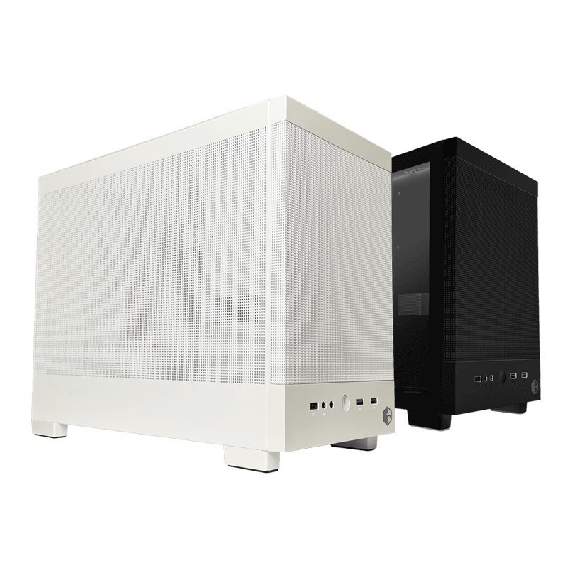 Casing CUBE GAMING VENTUS MESH BLACK/WHITE FRONT & BOTH SIDE MESH MATX ...