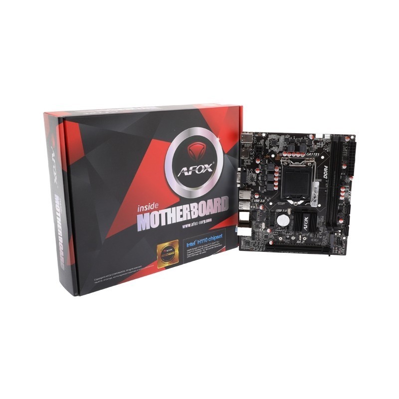 Motherboard / Mobo AFOX H110 DDR4 Intel LGA 1151 - AFOX IH110D4-MA5-V2 ...