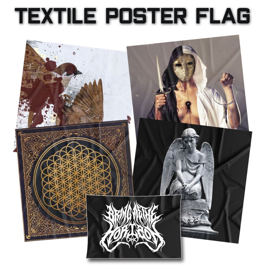 BRING ME THE HORIZON - BMTH - Textile Flag Band Flag/ Fabric Poster ...