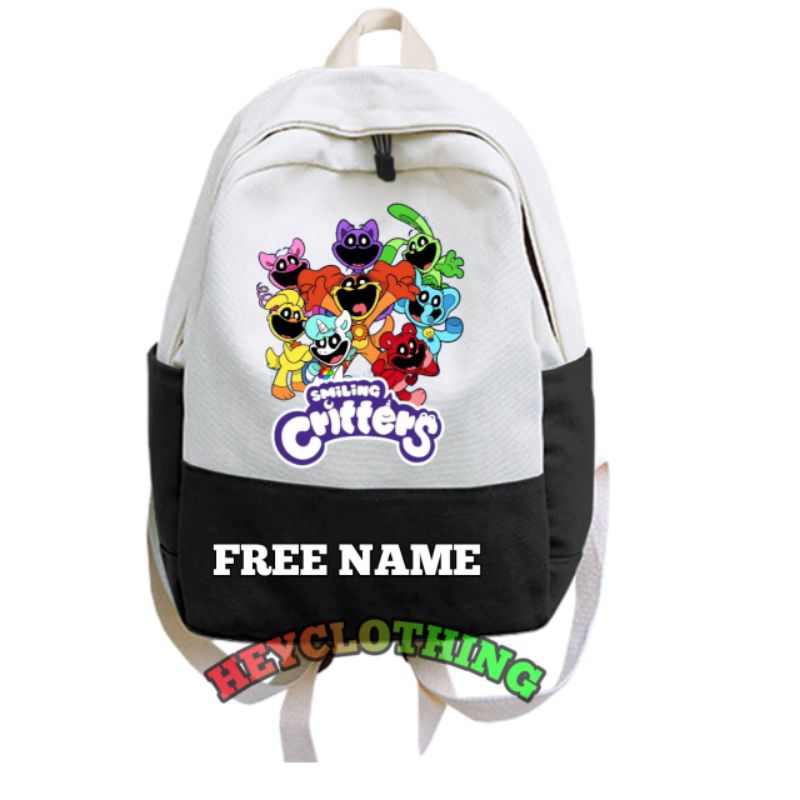 School Backpack Smiling Critters Children's Bag Free Add Name | Shopee ...