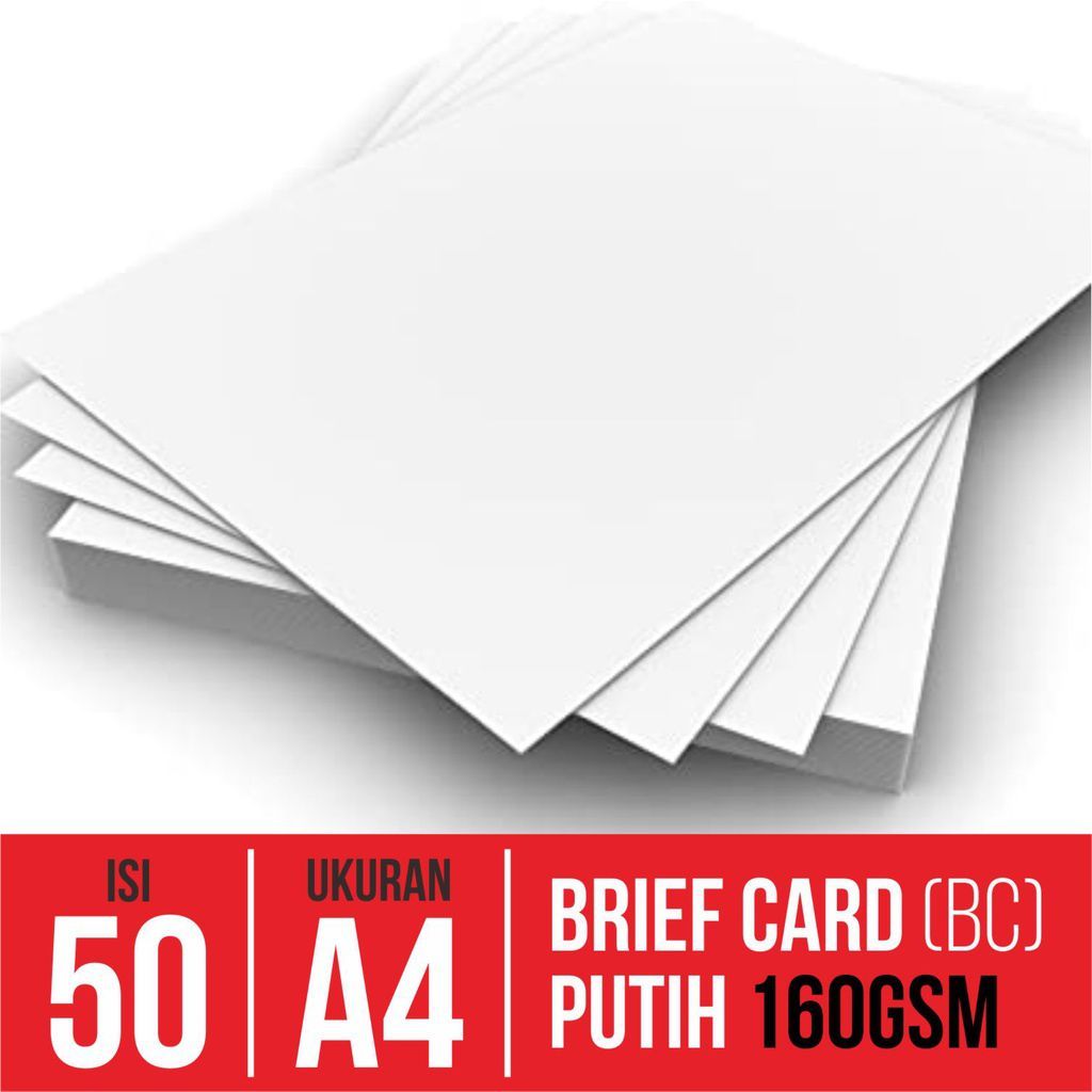 PUTIH 50lbr A4 A5 Manila/BC White Paper, Picture Book Paper, White ...