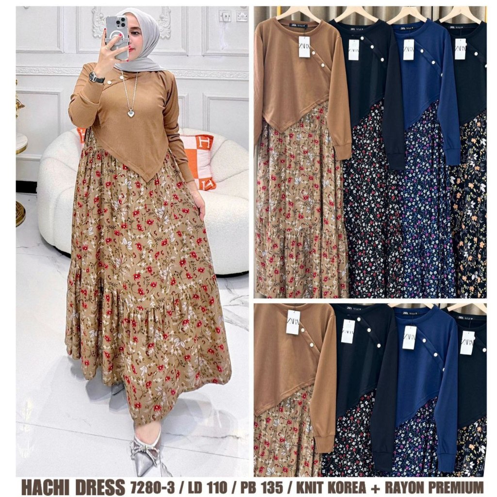 Hachi Dress LABEL Z*RA (7280-3) | Shopee Malaysia