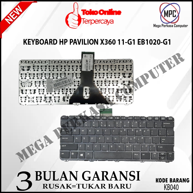 Hp Probook X360 11 G1 EB1020 G1 Keyboard Black | Shopee Malaysia