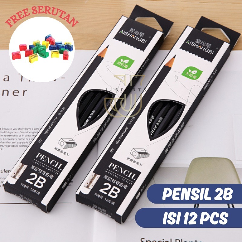 KAYU Wooden PENCIL / 2B PENCIL / STATIONERY PENCIL / 2B EXAM GRADE ...