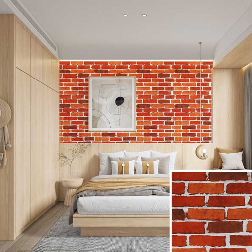 MERAH Wallpaper For Walls 45CM X 8M WALLSTICKER WALLPAPER For Walls ...