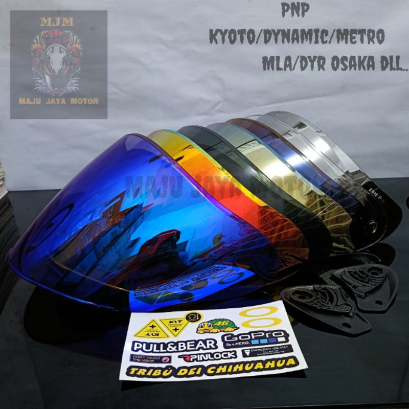 Kyoto Glass/Pnp Visor KYT Kyoto Ink Dynamic Metro Free Rachet | Shopee ...