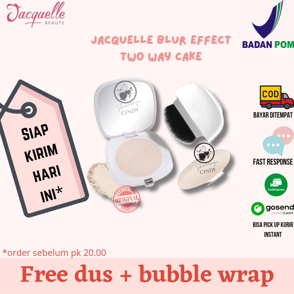 Jacquelle Blur Effect Two Way Cake - Powder TWC Compact Powder | Shopee ...