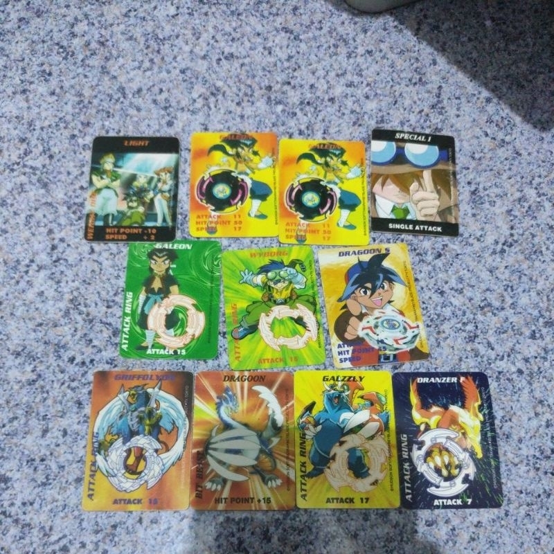 20-03-2024 Tazos Tazo Beyblade dragoon Dranzer F Galeon vtg | Shopee ...