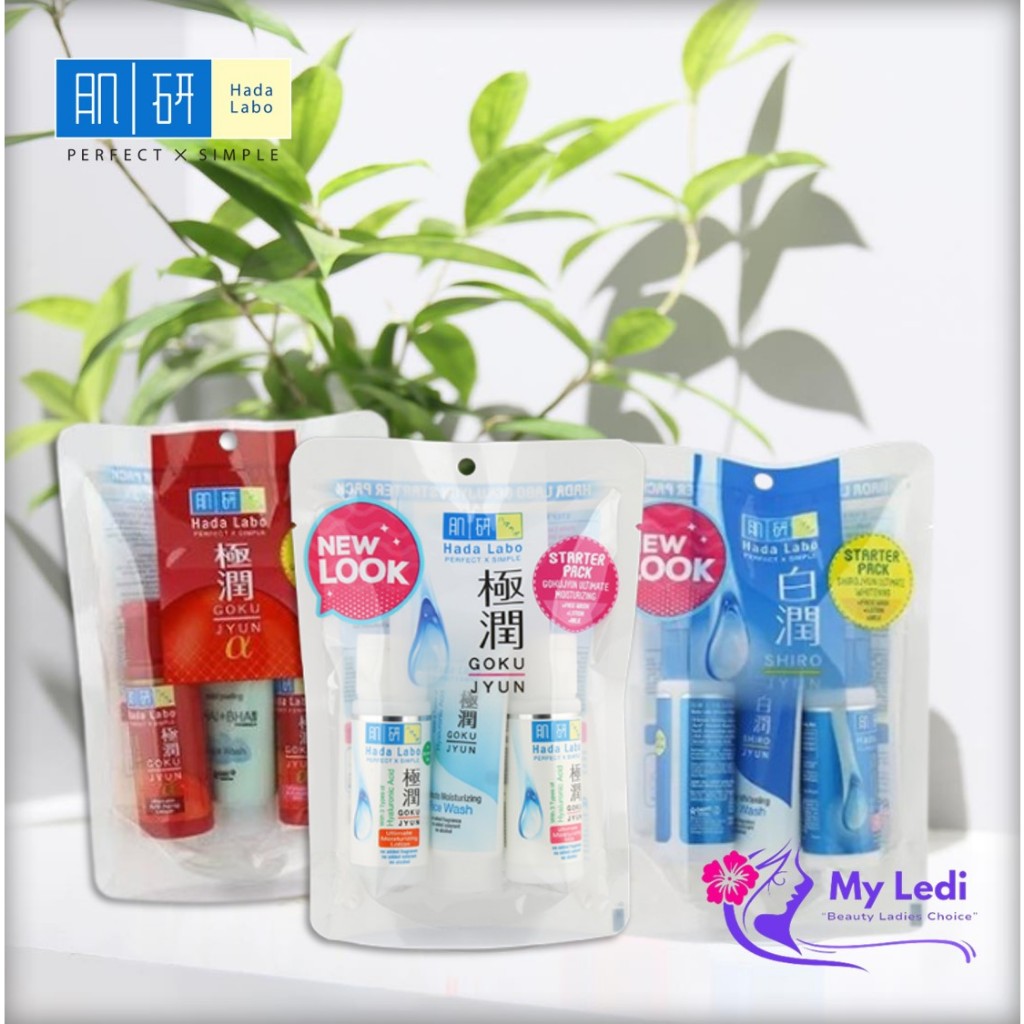 Hada Labo Starter Pack Series | Gokujyun | Shirojyun | Alpha Anti Aging | Hadalabo | My Ledi ...