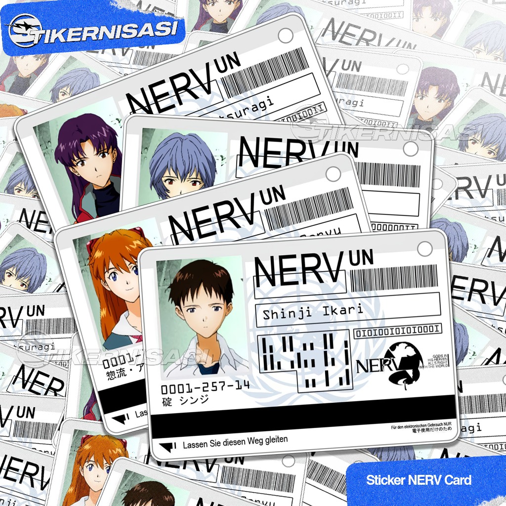 Evangelion NERV Card Anime Sticker | Shopee Malaysia