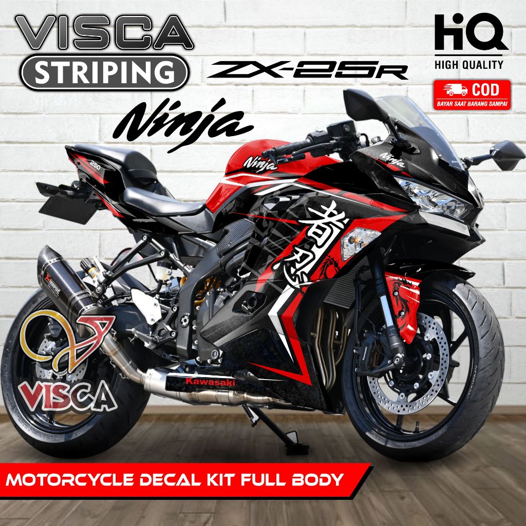 Ninja ZX 25R Full Body Decal - ZX25R Full Body Motorcycle Sticker ...