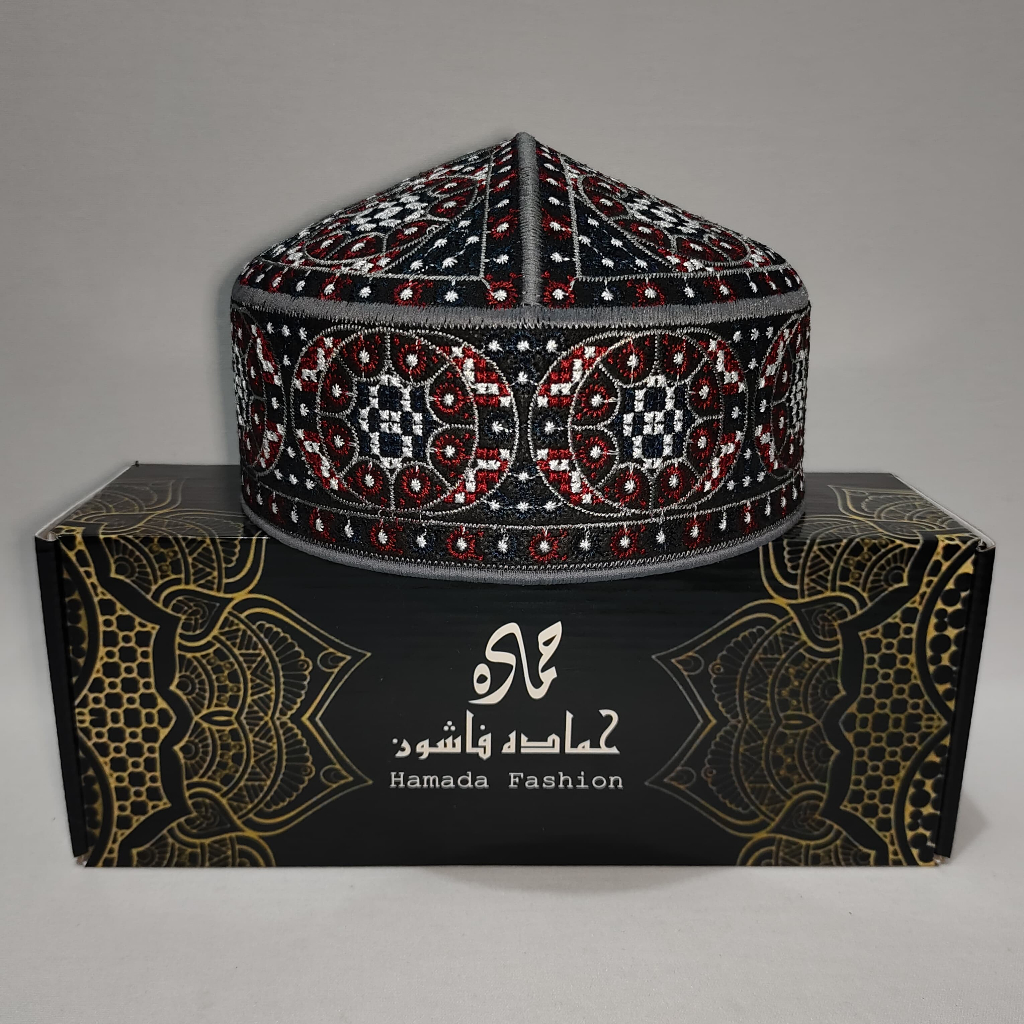 Peci PAKISTAN HAMADA Exclusive BOX PACKAGING / Full Embroidered Peci ...