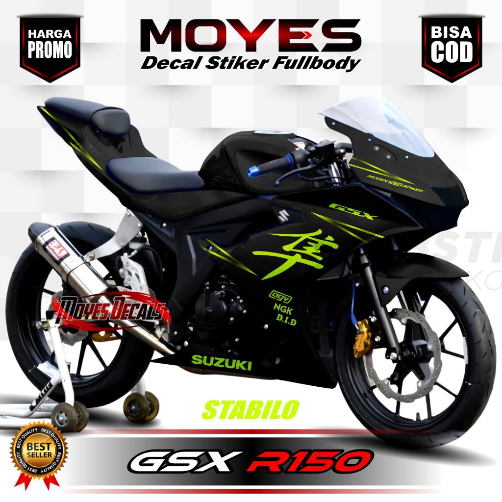 New Decal Gsx R150 Full Body Sticker Gsx R150 Full Body Decal Gsx 150 ...