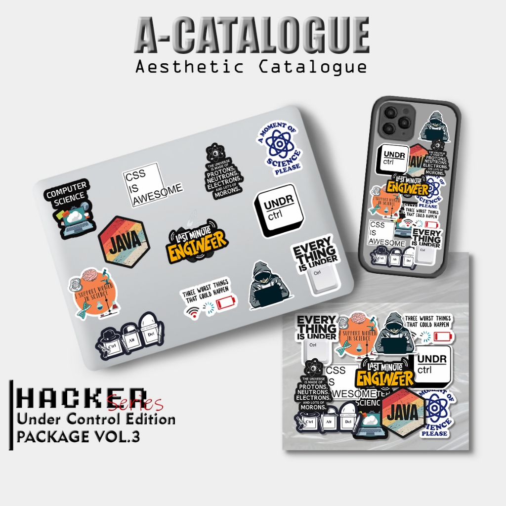 Sticker Aesthetic Waterprooft Hacker IT Coding Laptop HP Series ...
