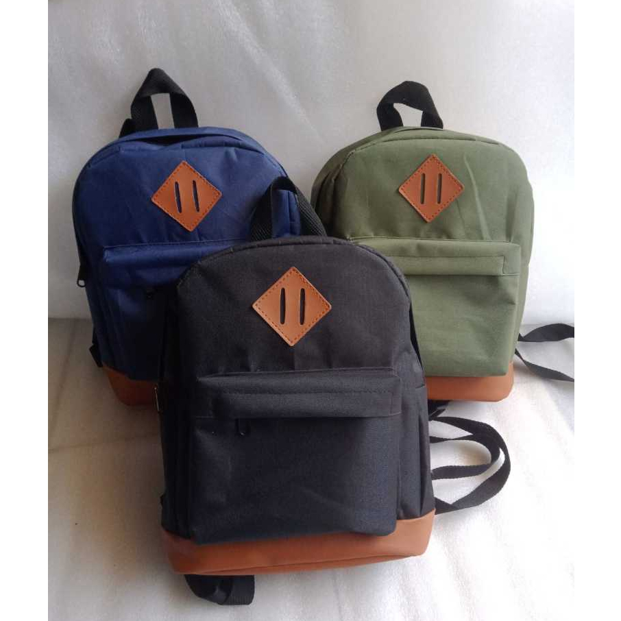 O Backpack - Mini Backpack Back Shoulder Plain School Traveling ...