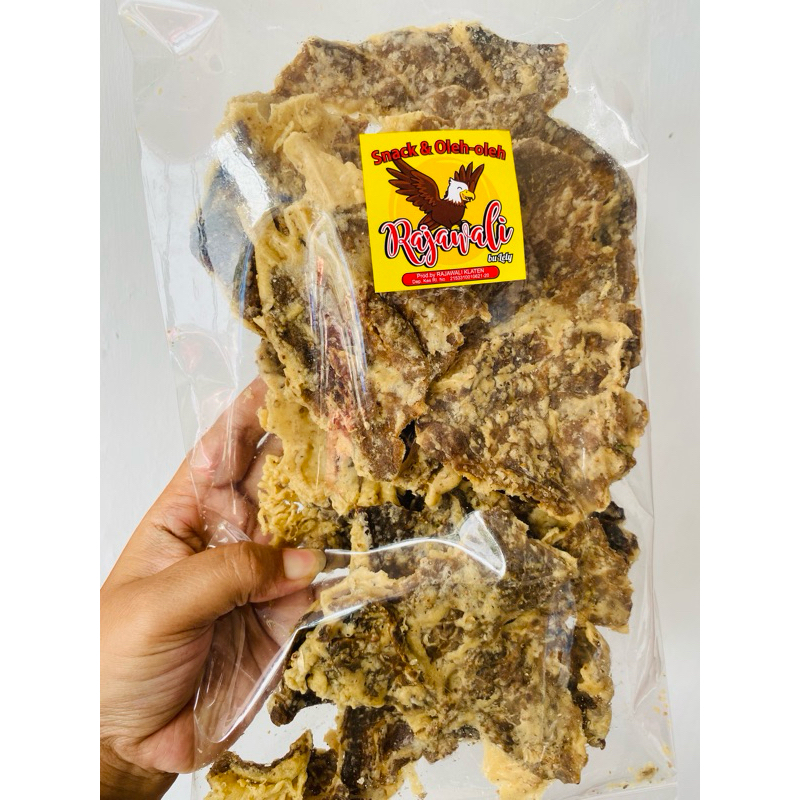 100gr PREMIUM BEEF LUNG CHIPS RAJAWALI BU LELY / CRISPY BEEF LUNG ...