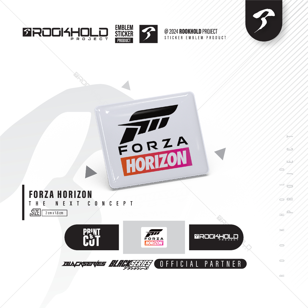 Forza Horizon Emblem Sticker | Forza Horizon Embossed Stickers ...