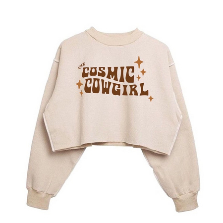 Cosmic COWGIRL Crop Sweater (LD 110, P 43) | Shopee Malaysia
