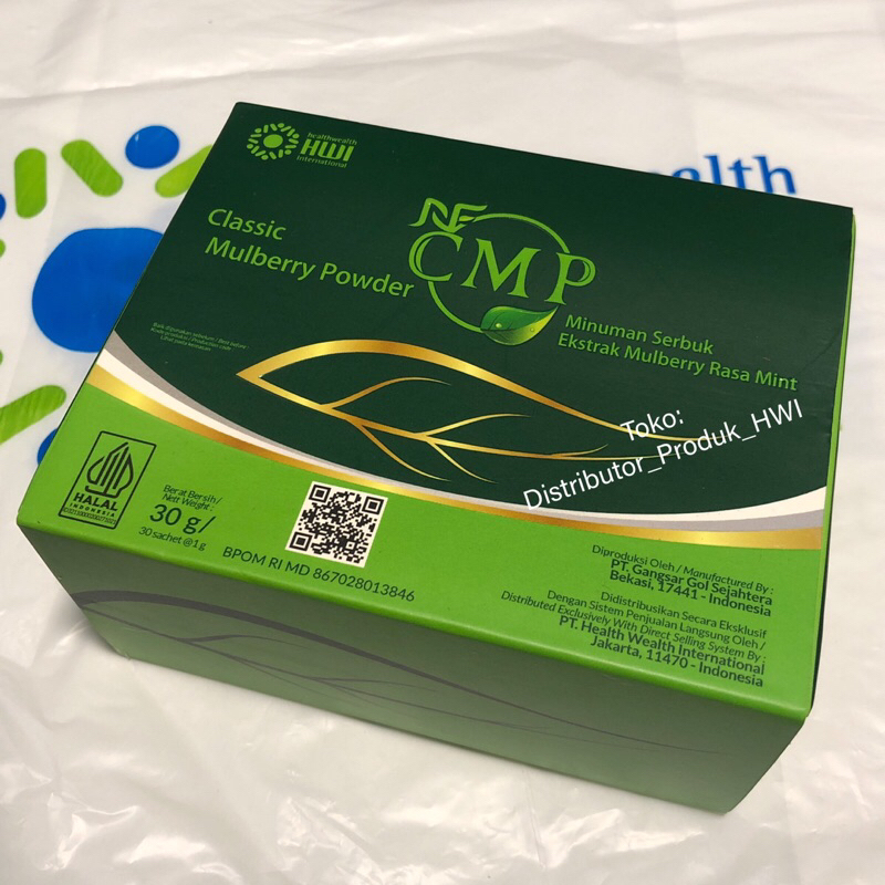 Cmp HWI ORIGINAL ORIGINAL 100% Contents 30 Sachets/NF CMP Mint Flavor ...