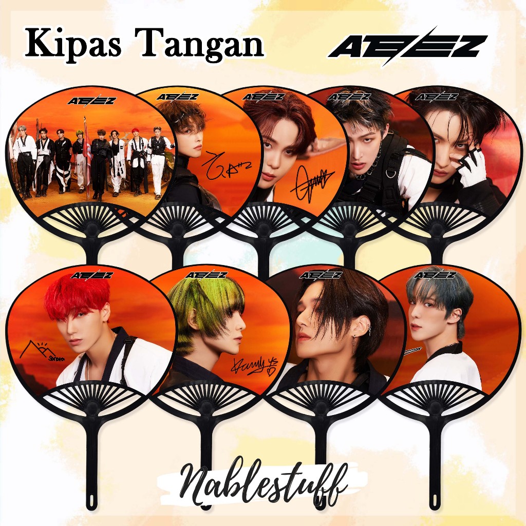 Ateez The World Fin Hand Fan: Will Crazy Form // Shell Fan // Kpop Merchandise | Shopee Malaysia