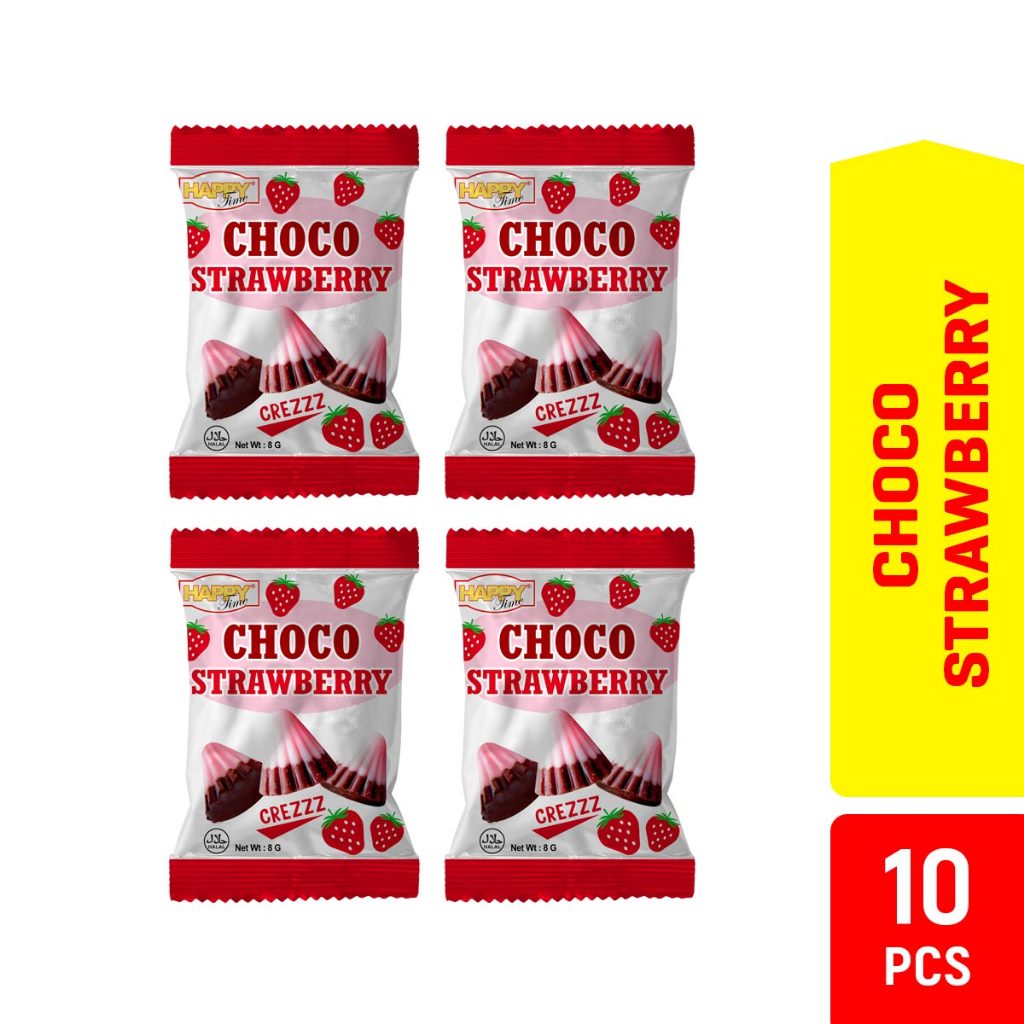 Happy Time Choco Strawberry (Contains 10 Pcs) | Shopee Malaysia