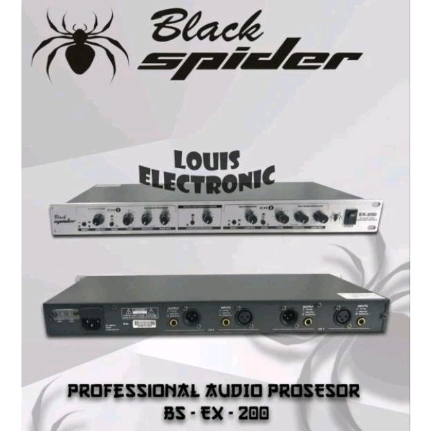 Processor Tone Control Black Spider EX-200 EX200 Professional Sound ...