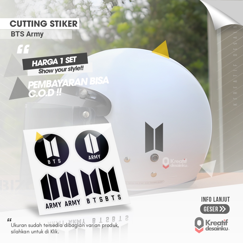 Cutting Bts Army Stickers Motorcycle Car Variations Sticker Veriasi ...