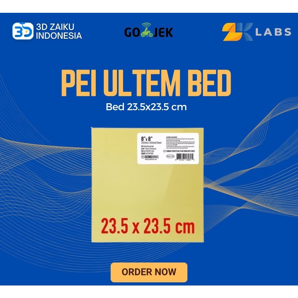 PEI Ultem Bed Tape Recommended for 3D Printer Bed 235x235 mm | Shopee ...
