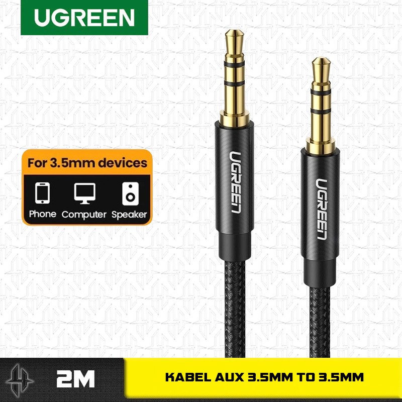 Ugreen 50363 AUDIO Cable AUX JACK 3.5MM TO 3.5MM SPEAKER EARPHONE HIFI ...