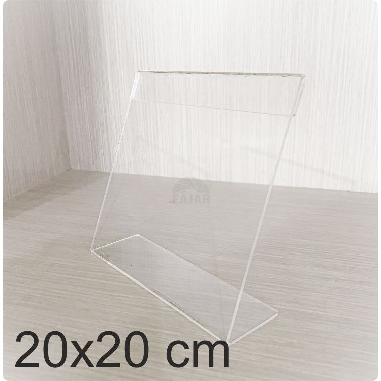 Single Side Table Nameplate Acrylic Table Sign Box Model 20x20 CM ...