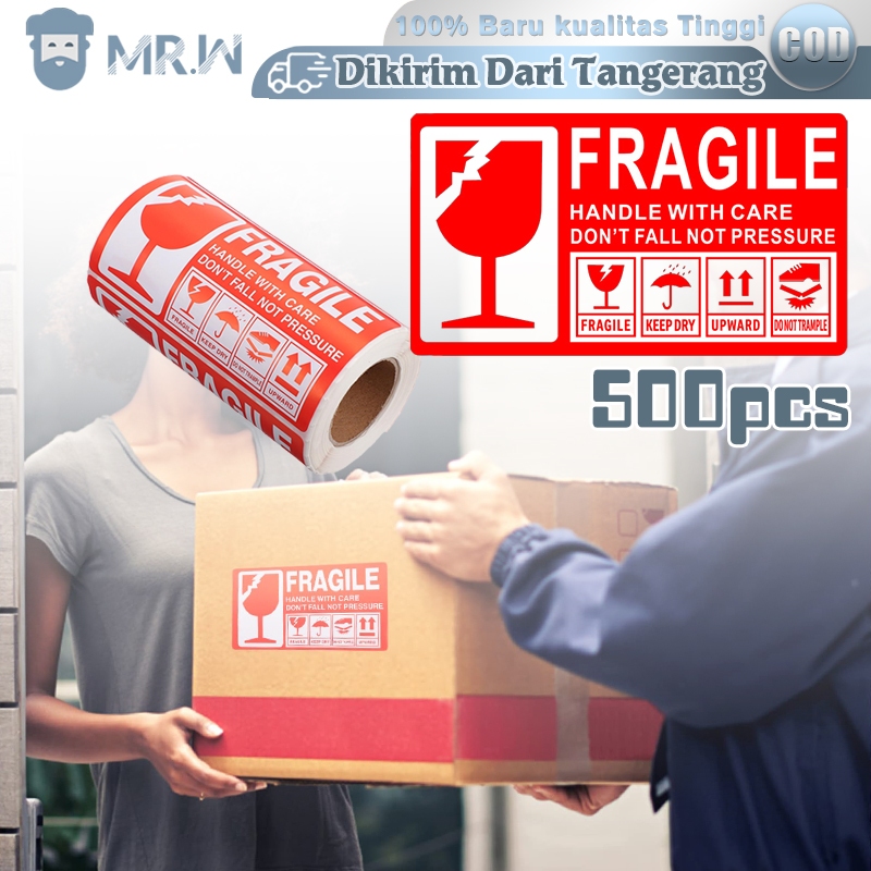 500pcs/roll Fragile Stickers Unboxing Fragile Stickers Fragile Stickers ...