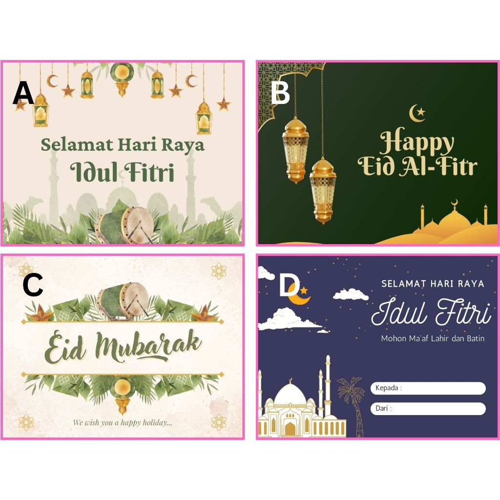 Eid Greeting Card | Eid | Eid Al-Adha | Custom | Shopee Malaysia