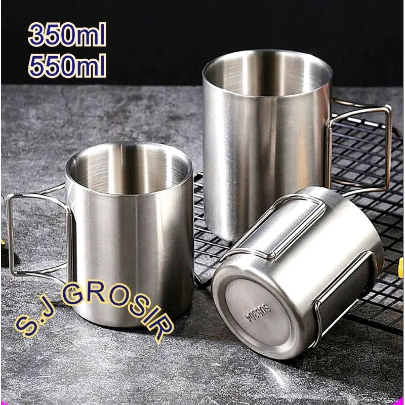 Premium grade A thick stainless steel SUS 304 stainless steel mug 350ml ...